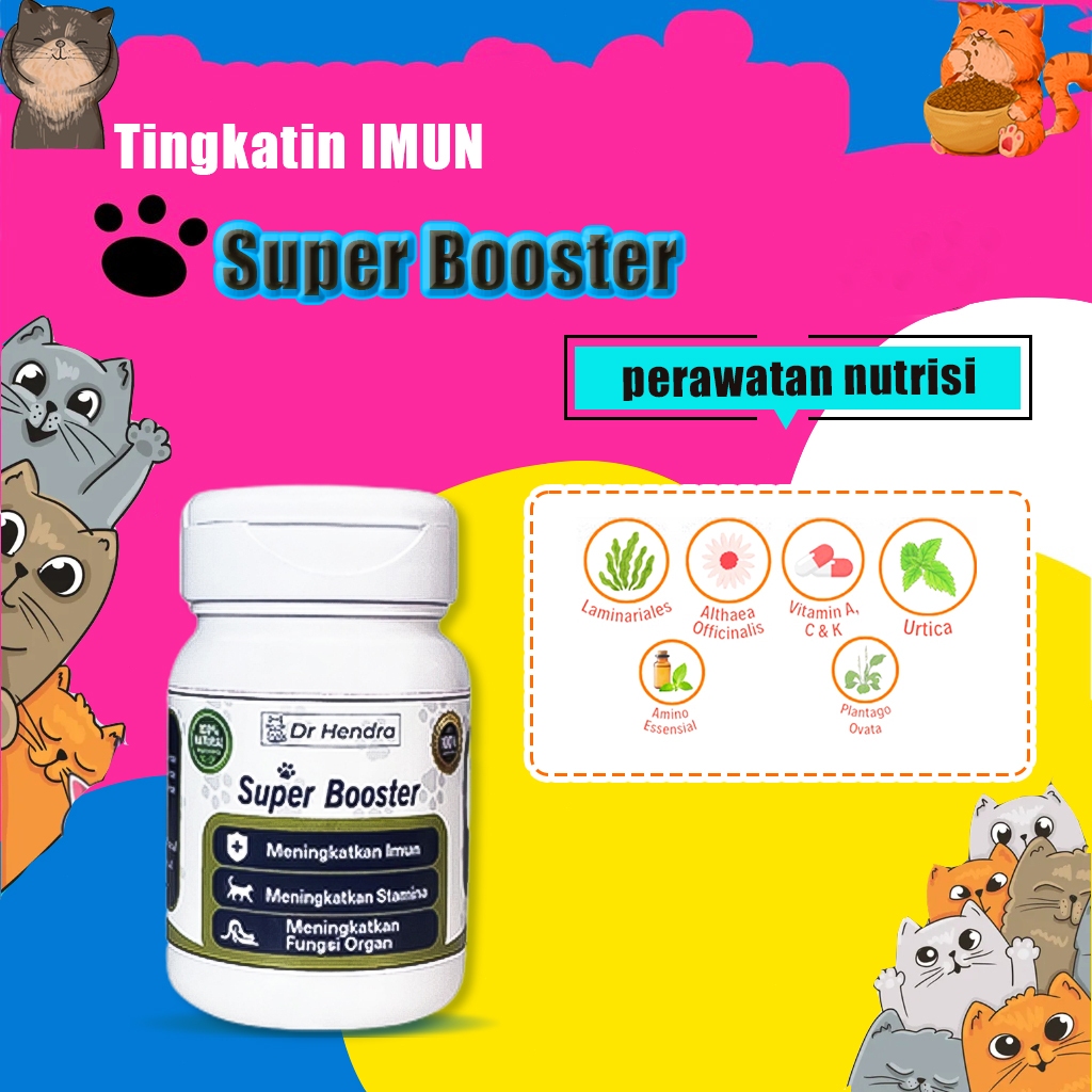 Jual Vitamin Kucing Super Booster Vitamin Imun Kucing Vitamin Daya ...
