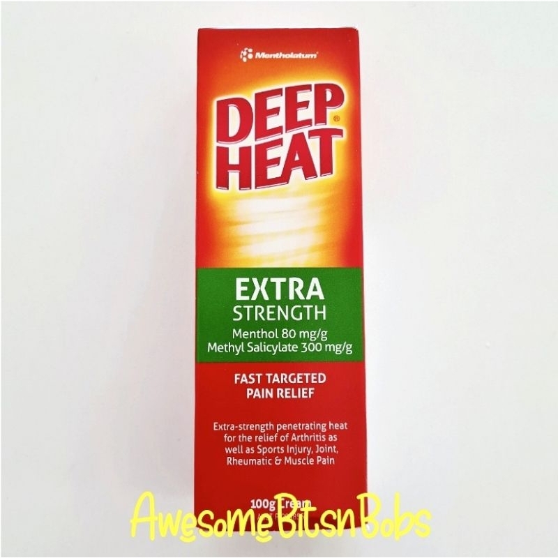 Jual Mentholatum Deep Heat Extra Strength Cream 100g | Shopee Indonesia