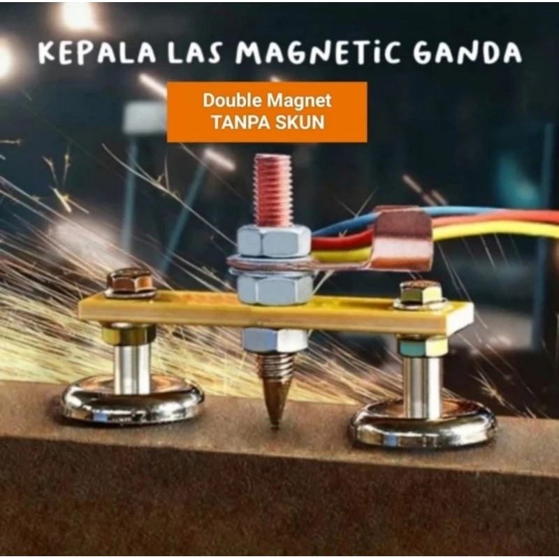 Jual Klem Las Double Magnet / Klem Las 2 Magnet / Magnet Grounding ...