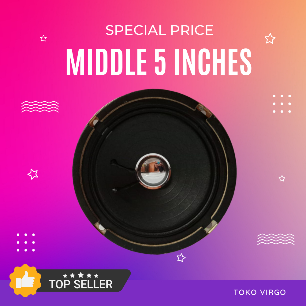 Jual Speaker Middle 5 inci 503 MID Spiker Vocal Midel 5" 100 Watts ...