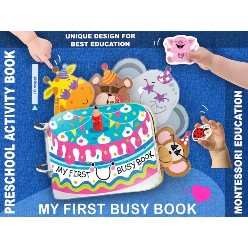 Jual MY FIRST BUSY BOOK/buku adukasi untuk anak /preschool activity ...