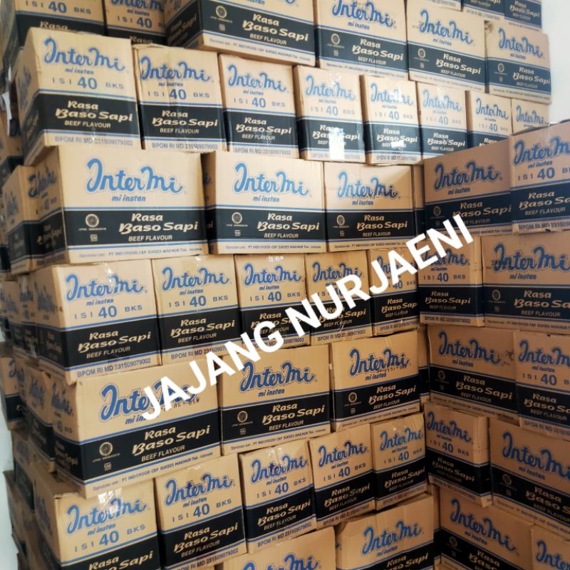 Jual MIE INTERMI - Mie Intermi Rasa Baso Sapi Harga 1 Dus isi 40pcs ...
