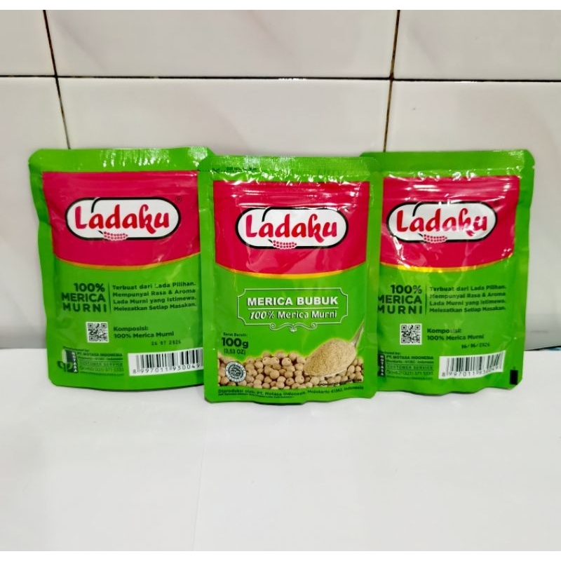 Jual Ladaku Merica Bubuk 100% Merica Murni 100gr White Pepper Powder ...