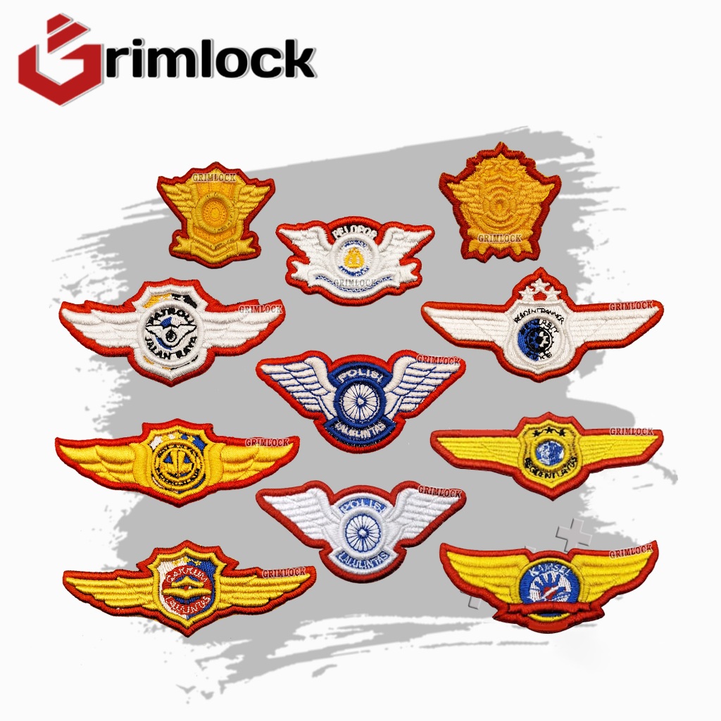 Jual Bet Lantas Pdl Bordir / Badge Wing Lantas Bordir / Bordir Pdl ...