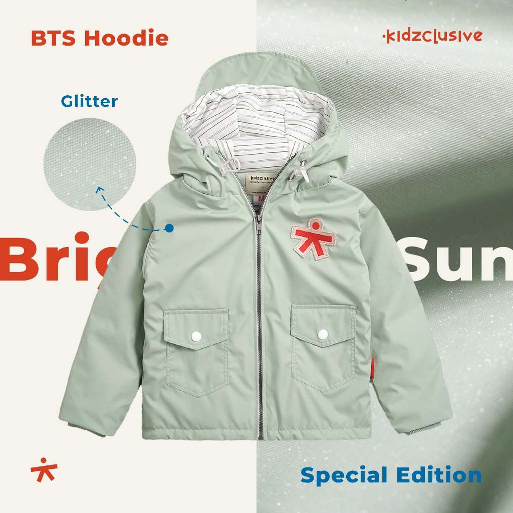Jual Kidzclusive BTS Special Edition jaket anak perempuan jaket winter ...