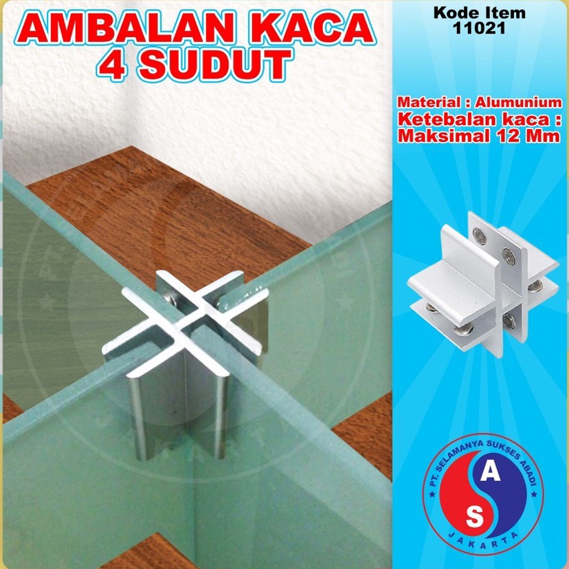 Jual Fast Update Ambalan Bracket Penjepit Kaca Siku Penjepit Kaca Jepit ...