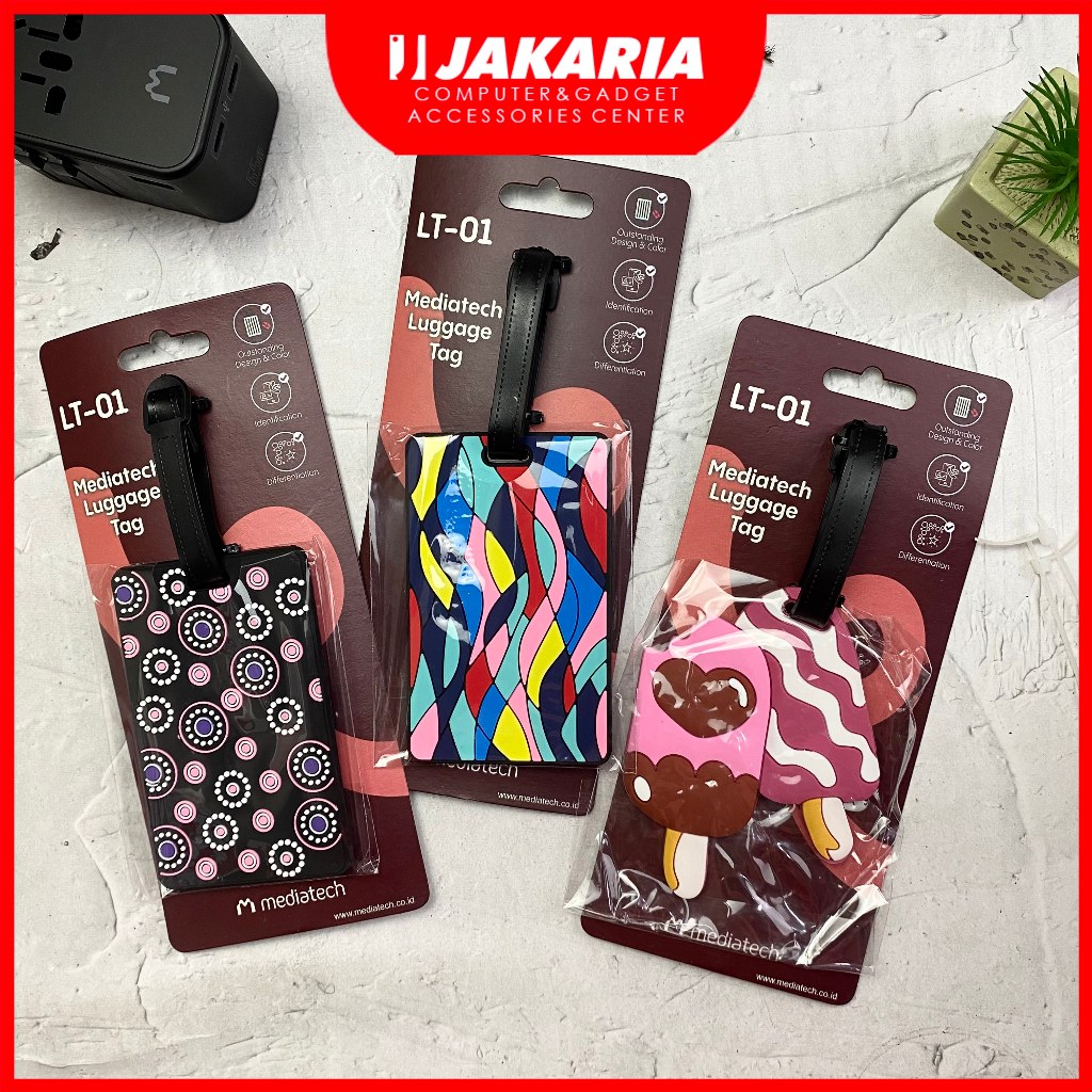 Jual Mediatech Travel Luggage Tag LT-01 Gantungan Nama Koper Name Tag ...