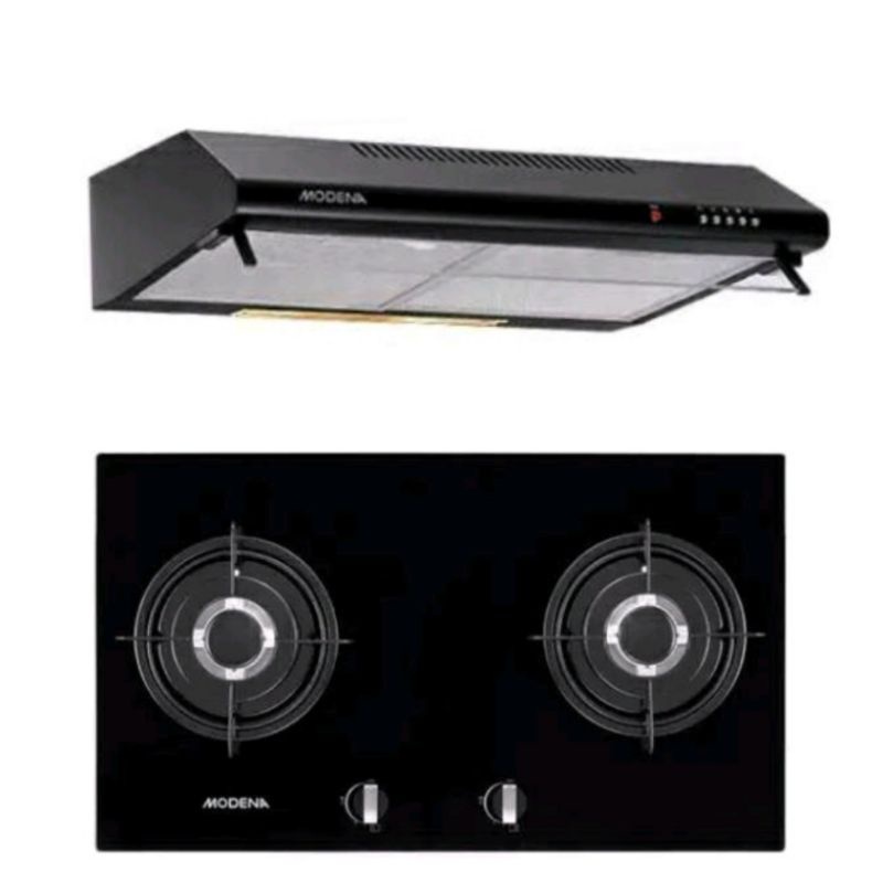 Jual Paket kompor tanam Modena BH 0725/2725 GABK dan Cookerhood Modena Sx 7511 L | Shopee Indonesia