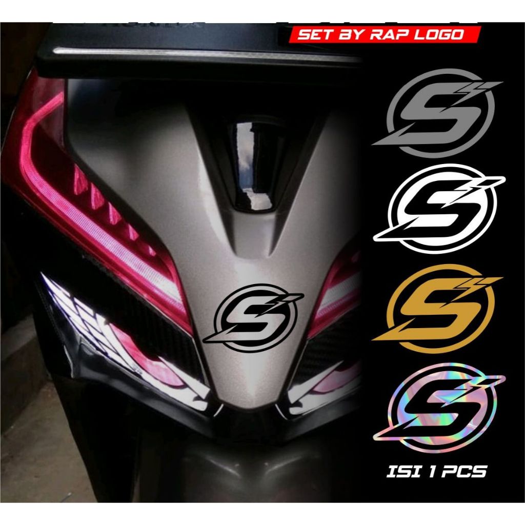 Jual Stiker Motor SET BY REP LOGO Cutting Anti Air Timbul 3D Hologram ...