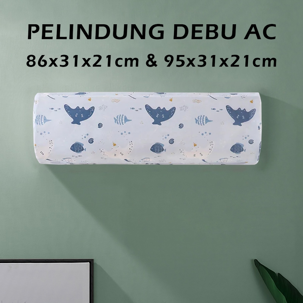 Jual Cover Penutup AC Only 2 Ukuran Cover Pelindung Debu AC Motif ...