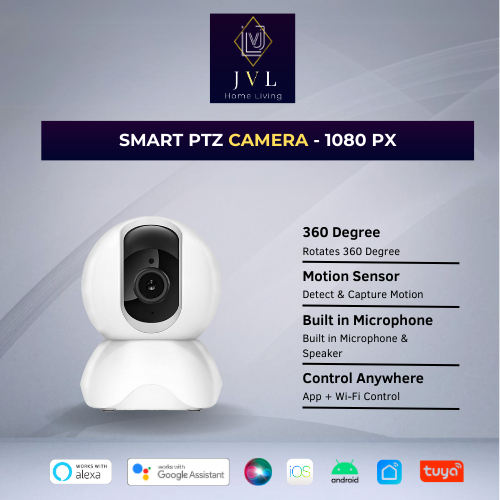 Jual JVL - Smart Wifi Camera 360 Degree CCTV 1080px Motion Detector ...