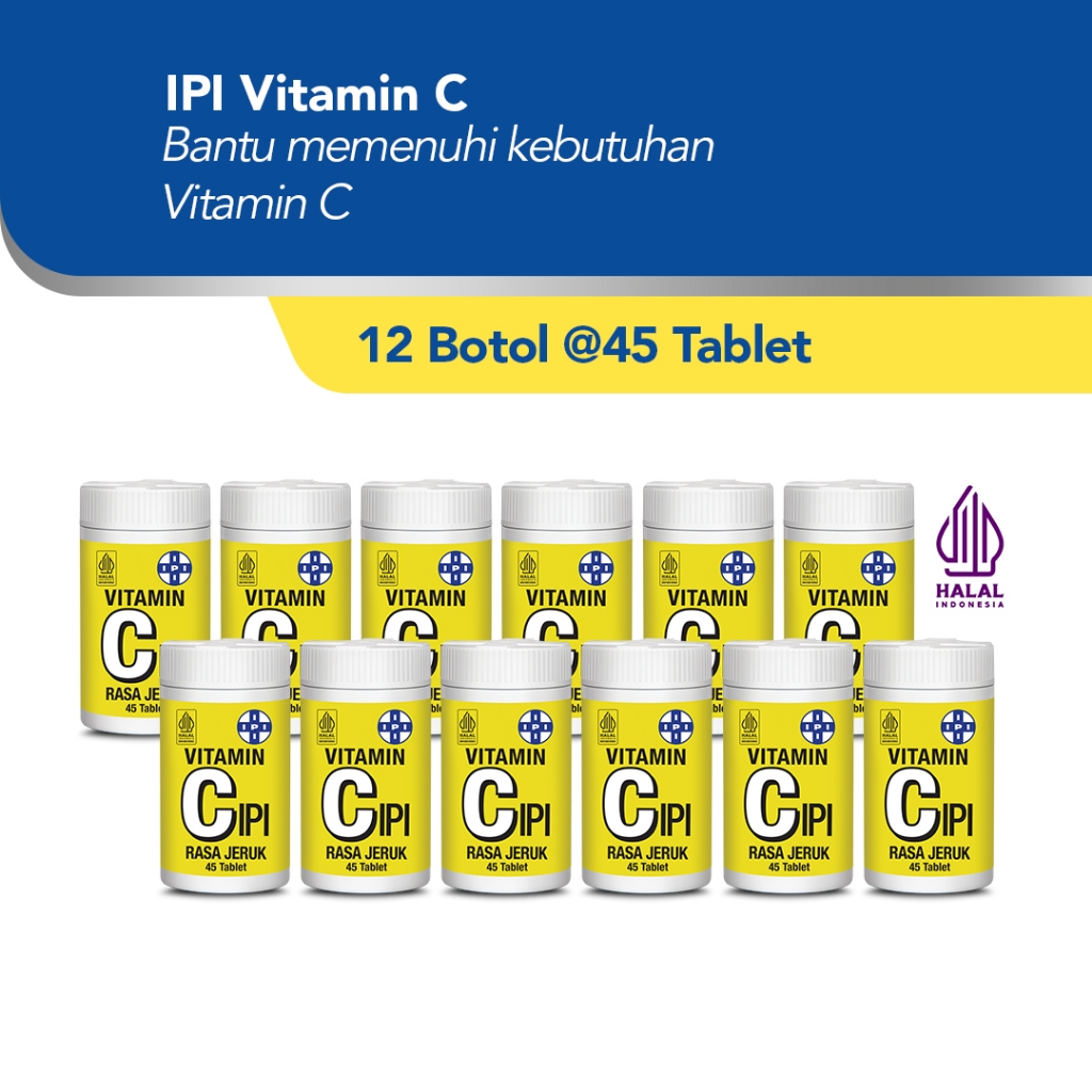 Jual Ipi Vitamin C - Rasa Jeruk (1 Lusin isi 12 Pot) [Exp : 10.2026] | Shopee Indonesia