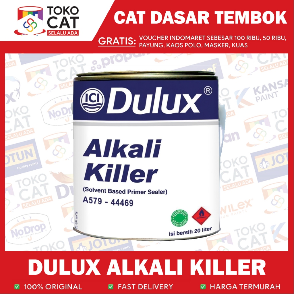 Jual Cat Dasar Eksterior dan Interior | Dulux Alkali Killer Solvent ...