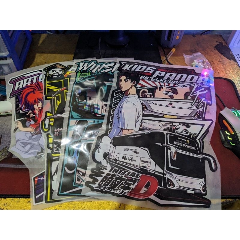 Jual Sablon Setrika Bus Mania, Sablon Setrika, Sablon Dtf Busmania ...