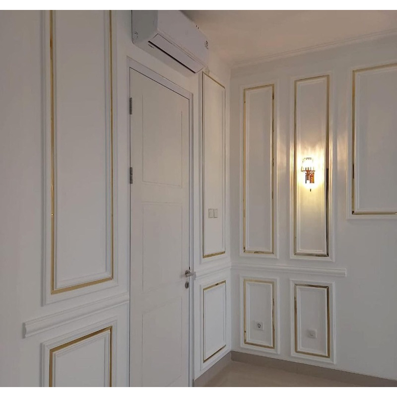 Jual Lis List Border Profil Wall Moulding/Molding Panel PVC Dekorasi Hiasan Dinding Anti Rayap ...