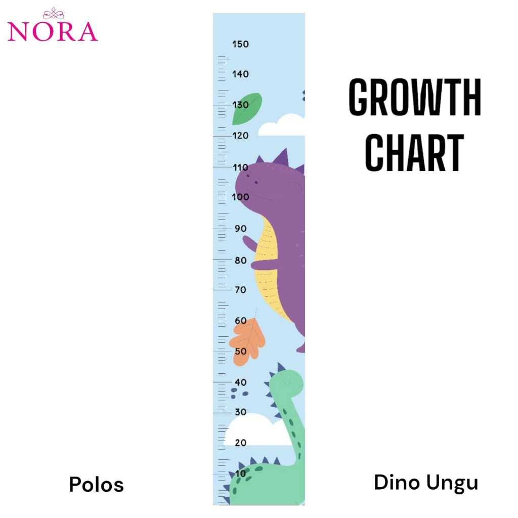 Jual Dino Series Growth Chart Custom Free Tulis Nama Dan Foto Akat ...