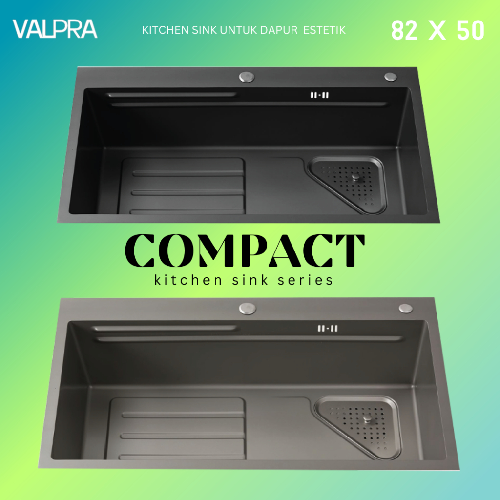 Jual Kitchen Sink Stainless Compact Series Valpra 8250 / Bak Cuci ...