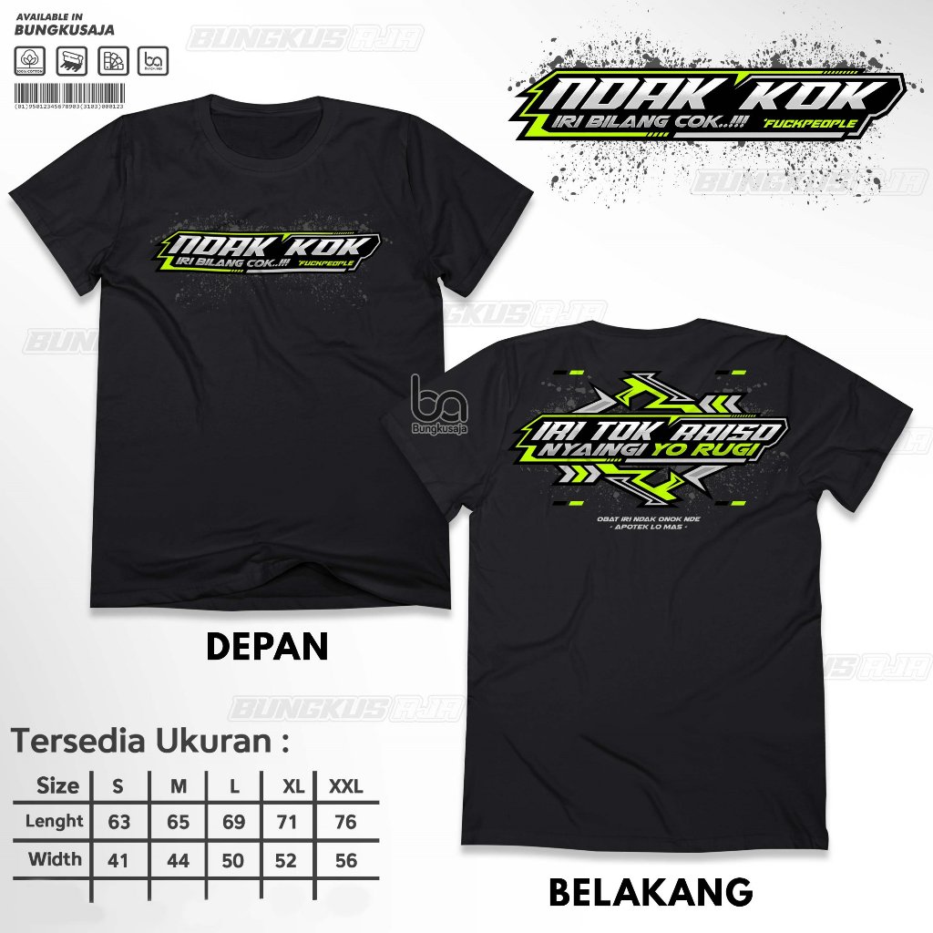 Jual Kaos Ndak Og Iri Tok Raiso Nyaingi Yo Rugi - Baju Kata Kata Keren ...
