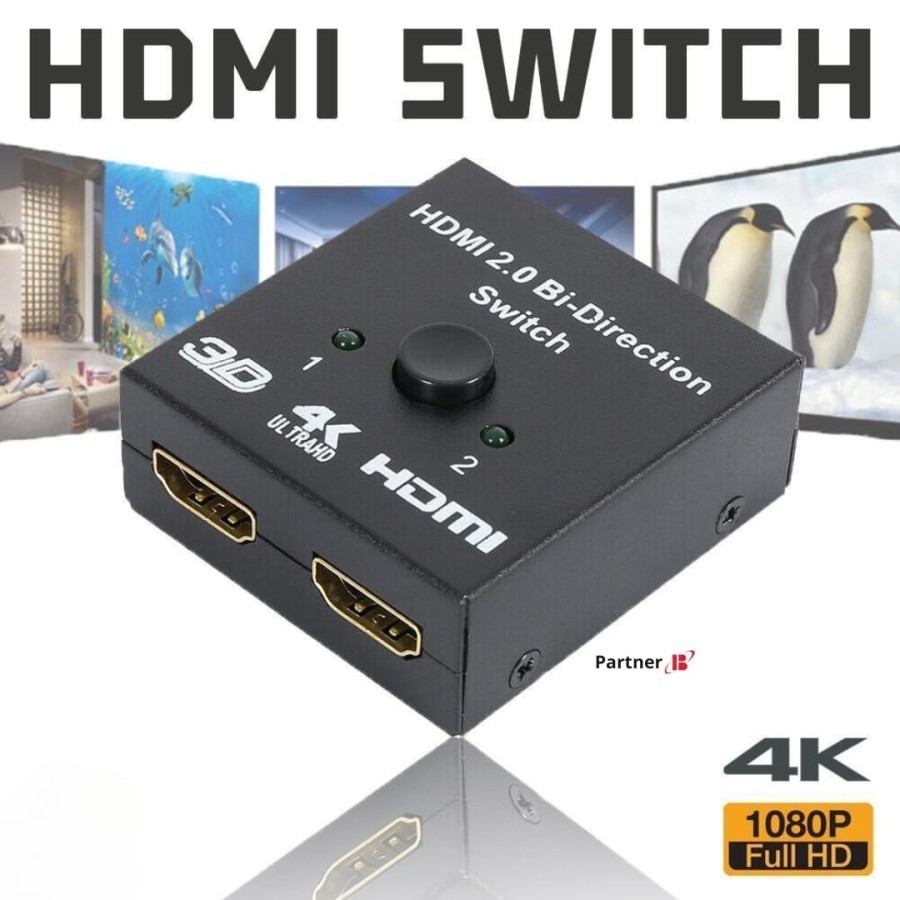 Jual HDMI switcher 2 port 4K Bi-Directional 2x1 Switch 3D V1.4 | Shopee ...