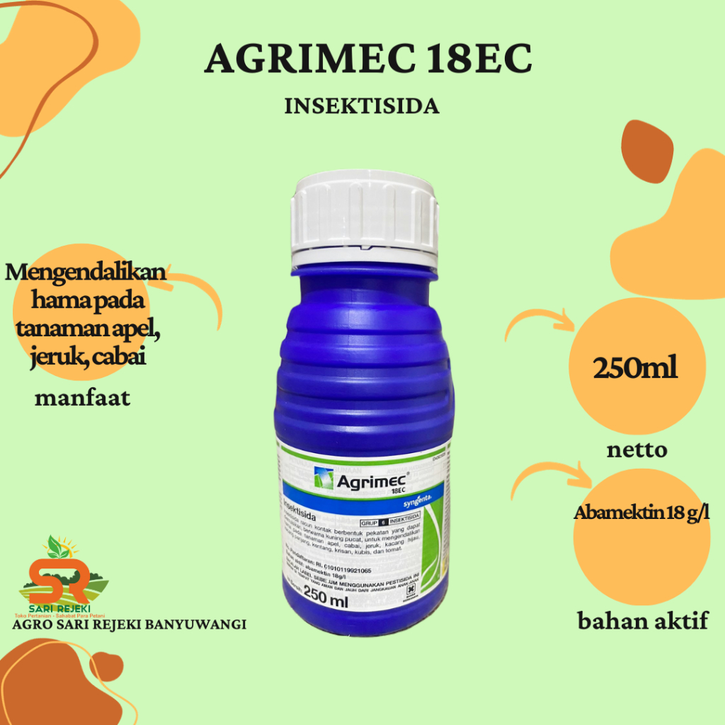Jual AGRIMEC 18EC 250ML INSEKTISIDA | Shopee Indonesia