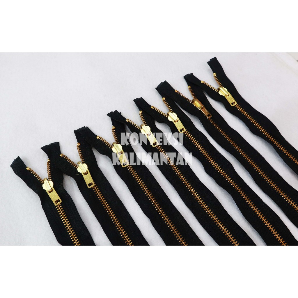 Jual Resleting / Risleting Jaket YKK Besi Bolak Balik Original 30cm 35cm 40cm 45cm 50cm 55cm ...