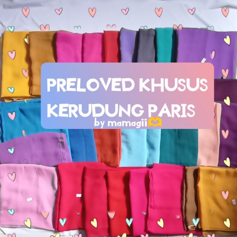 Jual PRELOVED khusus bahan PARIS kerudung Hijab segi empat | Shopee ...