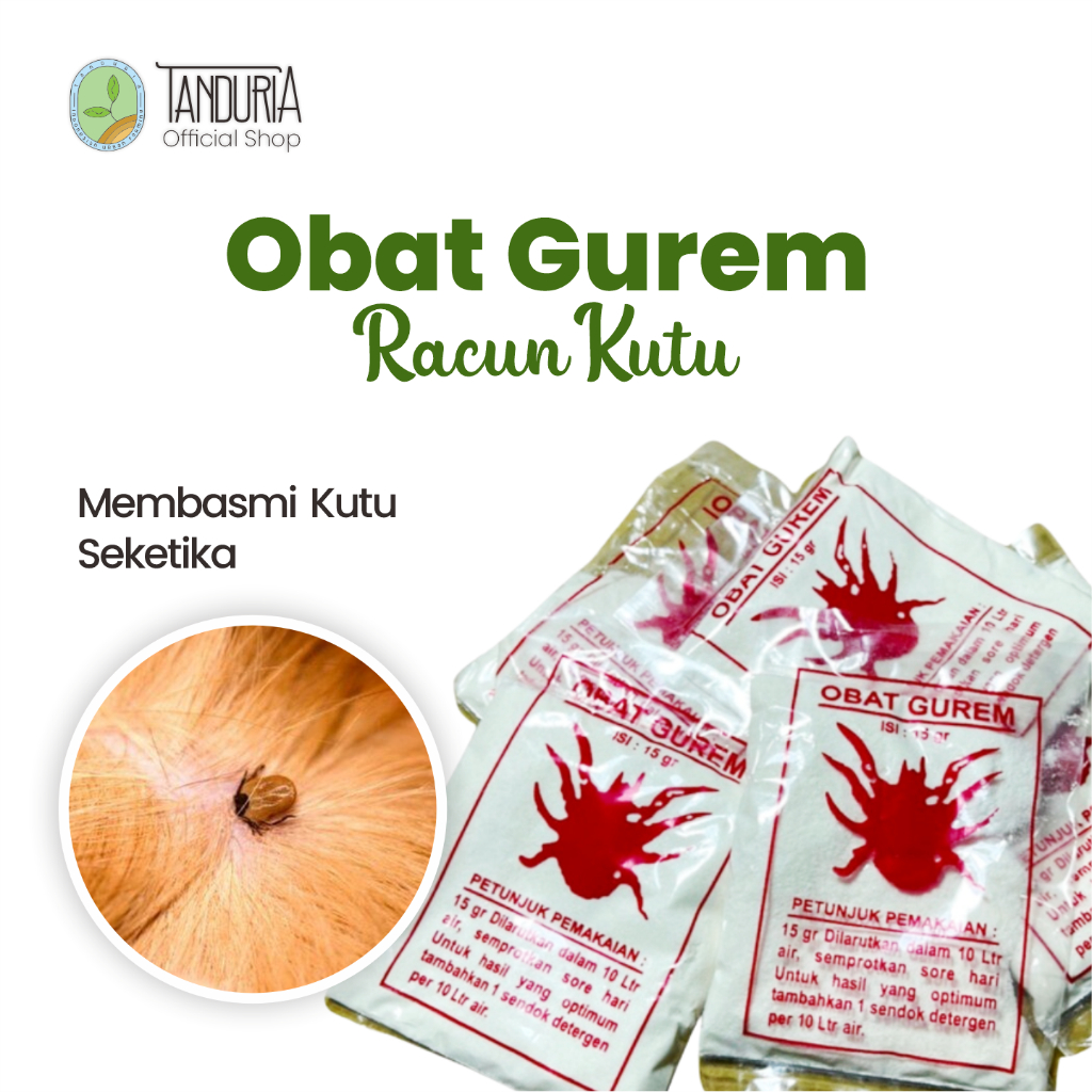 Jual TANDURIA - Obat Gurem Racun Basmi Kutu Pembasmi Serangga | Shopee ...