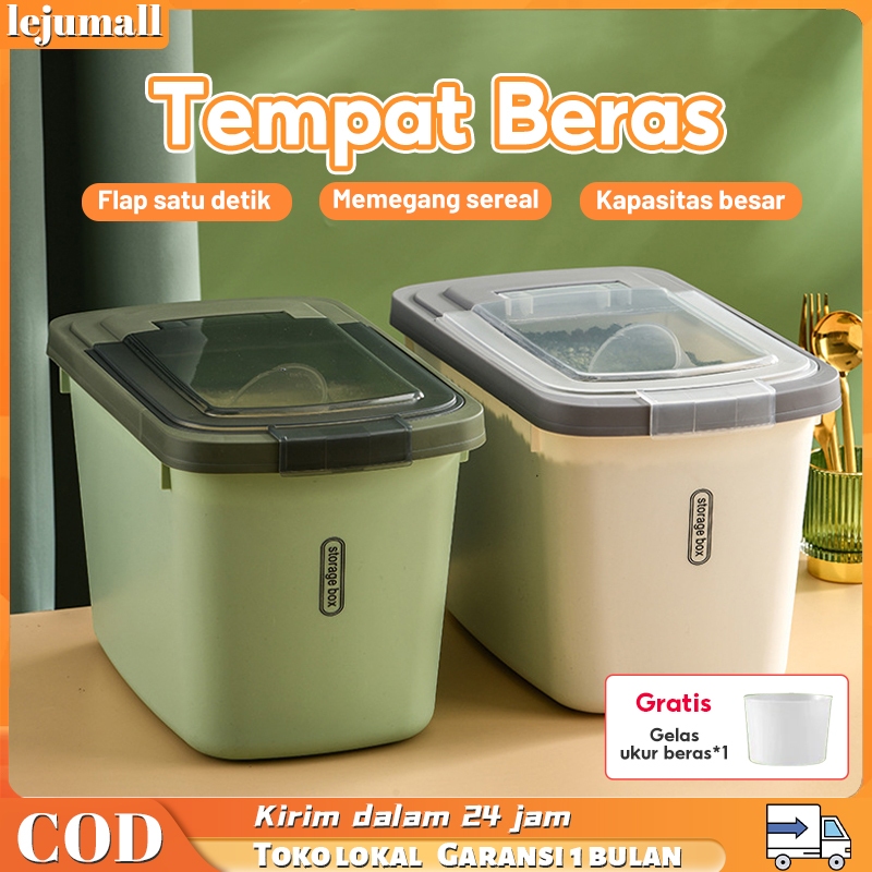 Jual Tempat Beras 10kg Wadah Beras Rice Box Penyimpanan Beras Kotak ...