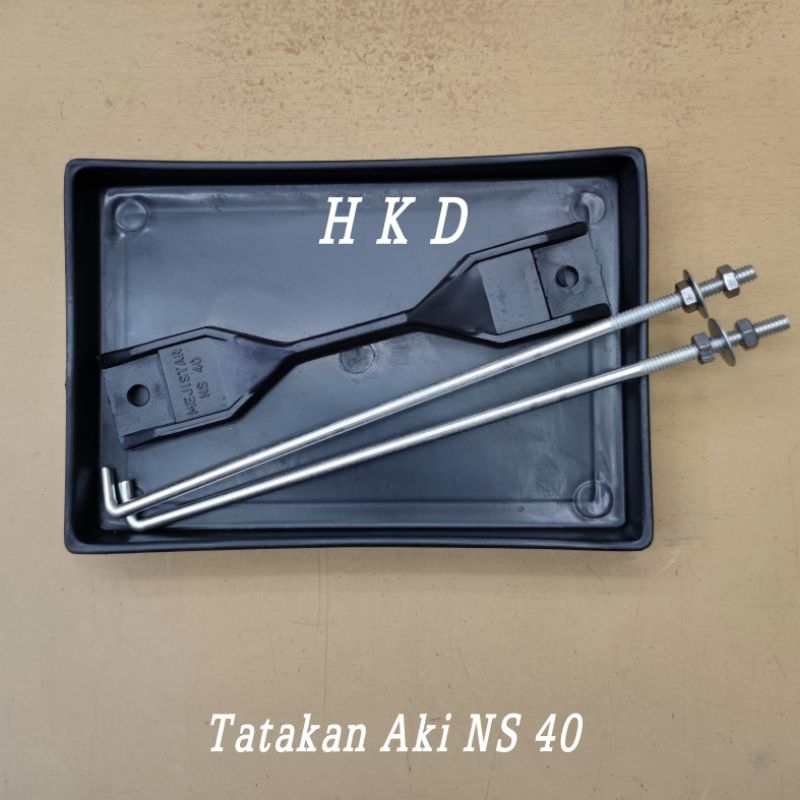 Jual TATAKAN DUDUKAN AKI ACCU MOBIL NS40 + BRACKET Pjg 18.5 cm x Lbr 12 ...