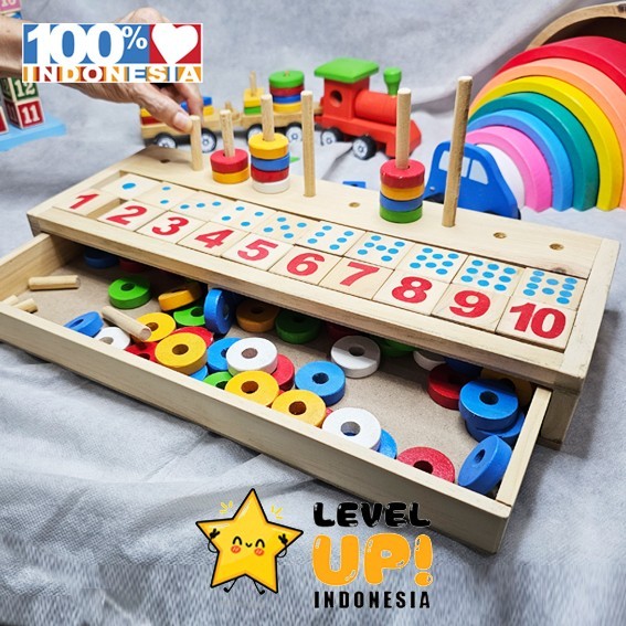 Jual Mainan Matematika Berhitung Counting Board Colored Domino - Mainan ...