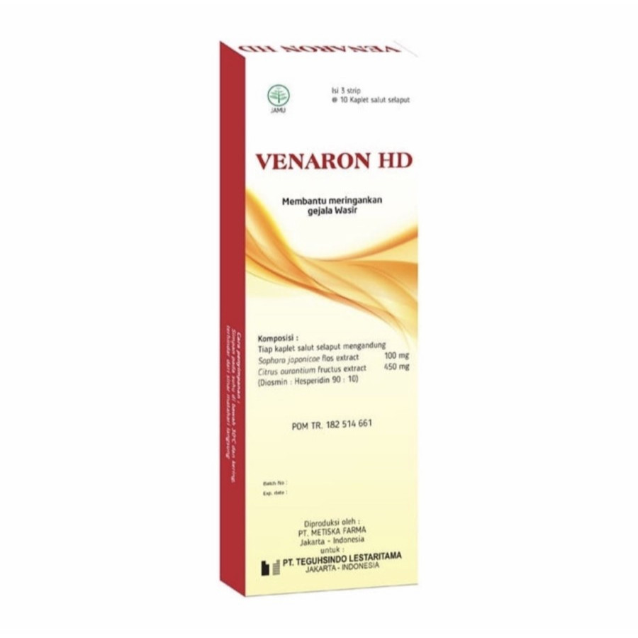 Jual Venaron HD PerStrip @10 Kaplet - Obat Wasir | Shopee Indonesia