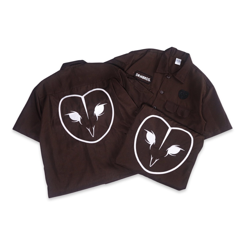 Jual DREAMBIRDS "CLASSIC BROWN" LOGO WORK SHIRT | Shopee Indonesia