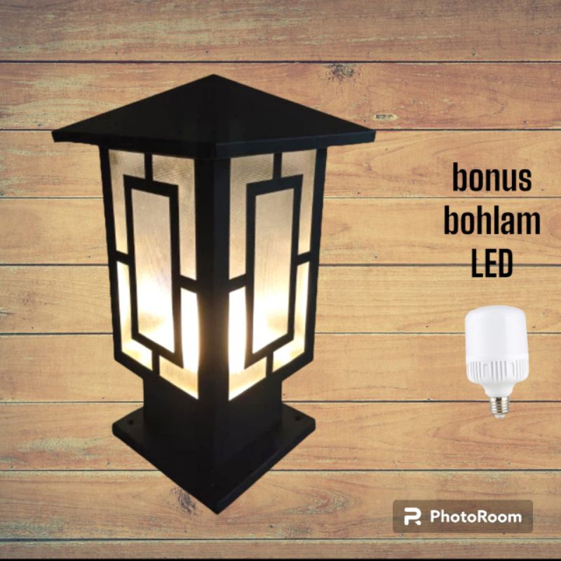 Jual KAP Lampu hias taman pagar/ bohlam Led plus lampu pilar minimalis ...