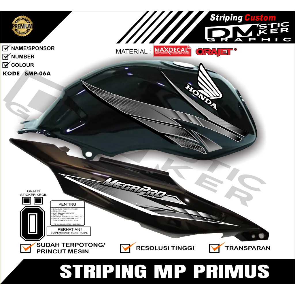 Jual STICKER STRIPING MP PRIMUS HOLOGRAM MURAH KODE SMP-06 | Shopee ...