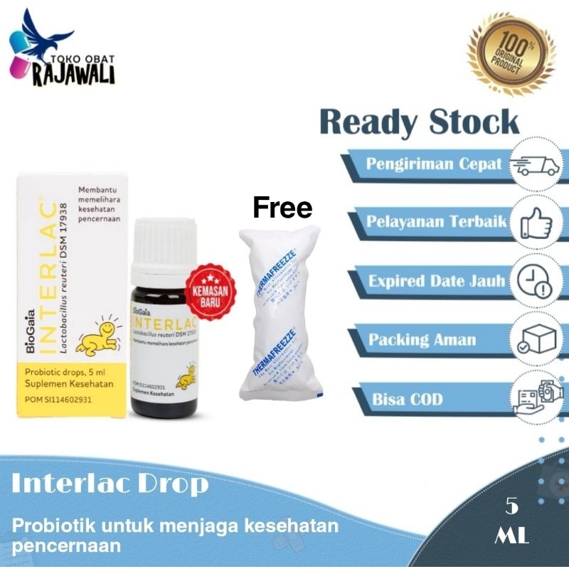 Jual Interlac drop probiotik 5 ml perbotol | Shopee Indonesia