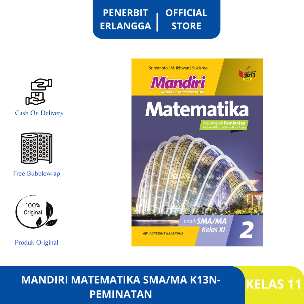 Jual MANDIRI MATEMATIKA SMA/MA KELAS 11 KURIKULUM 2013 REVISI PEMINATAN -ERLANGGA | Shopee Indonesia