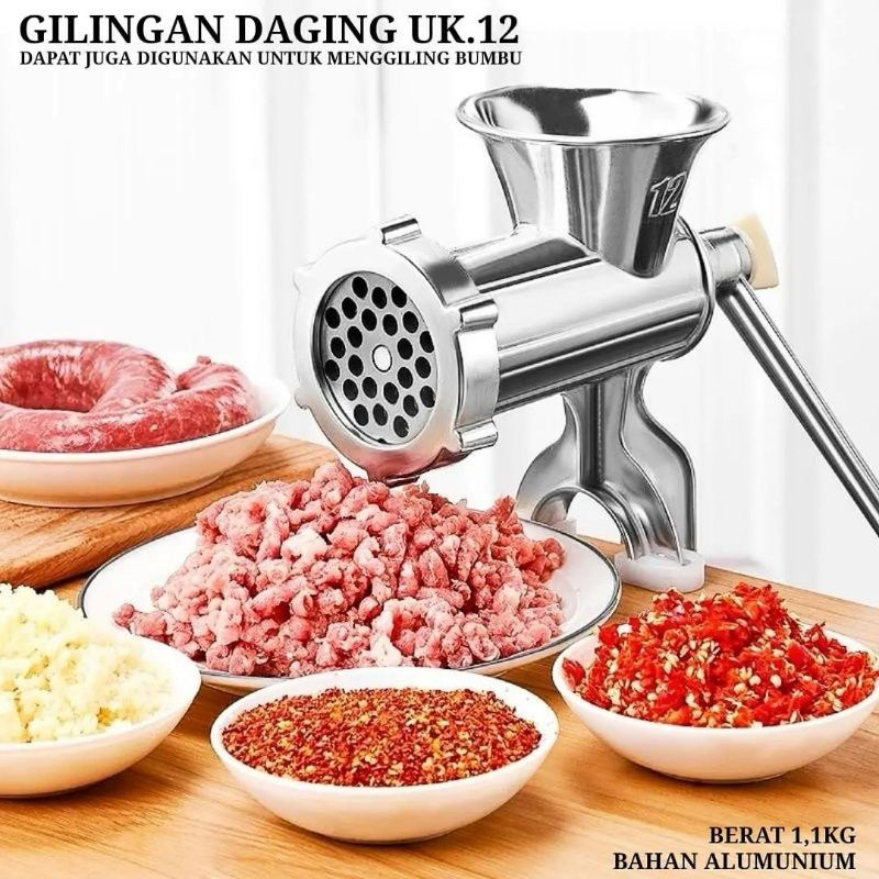 Jual Alat Penggiling daging manual meat grinder best quality | Shopee ...