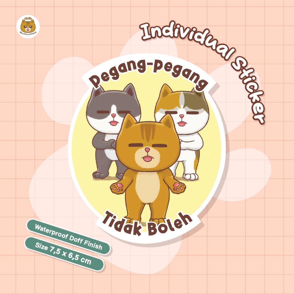 Jual Sticker Pegang-pegang Tidak Boleh | Shopee Indonesia