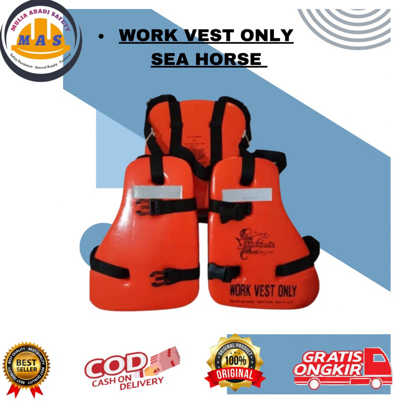 Jual Pelampung Safety SEAHORSE / Pelampung Safety /Workvest Seahorse ...