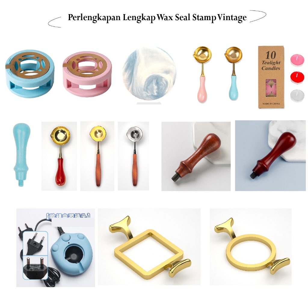 Jual [Nokai Space] READY Set Perlengkapan Stempel Segel Lilin Gaya ...