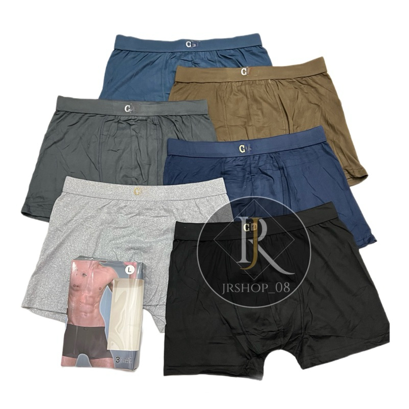 Jual celana dalam BOXER PREMIUM (1box isi 3) / cd boxer pria bahan ...