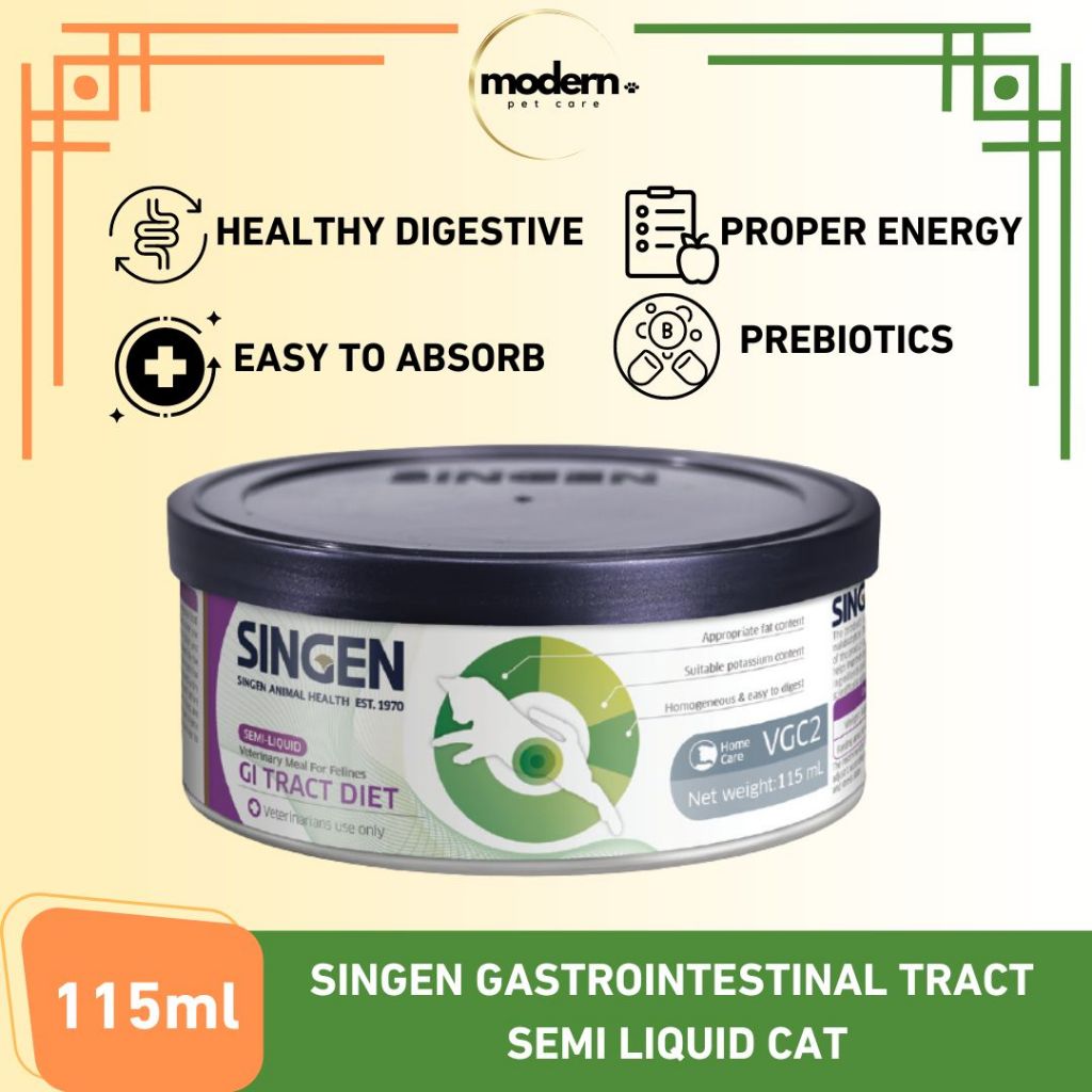 Jual Singen VGC2 Gastrointestinal Tract Semi Liquid Cat 115ml | Shopee ...