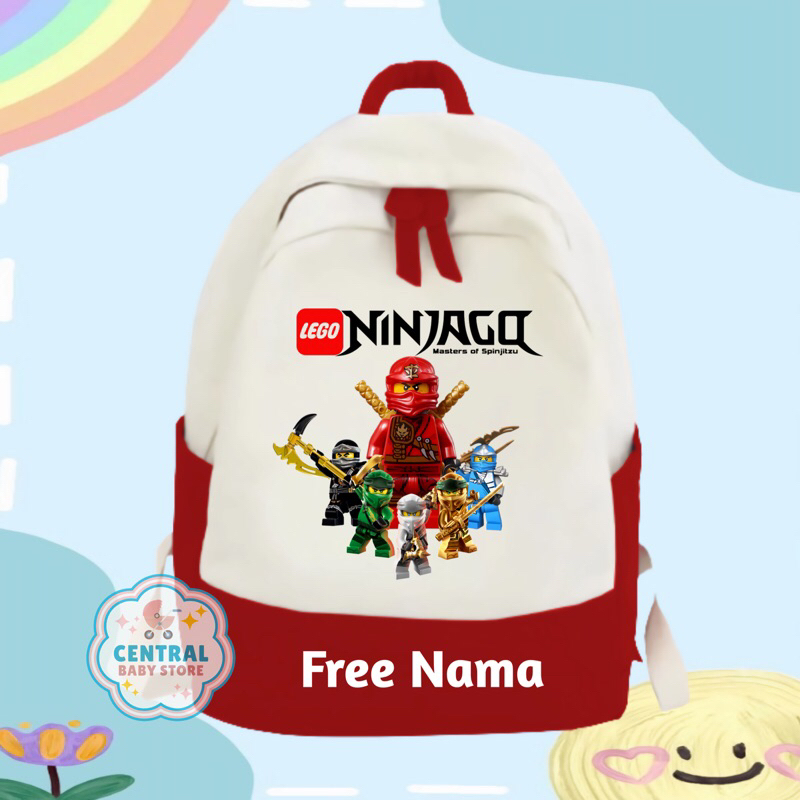 Jual TAS RANSEL BACKPACK ANAK SEKOLAH SD / TK CUSTOM GAMBAR NINJAGO ...