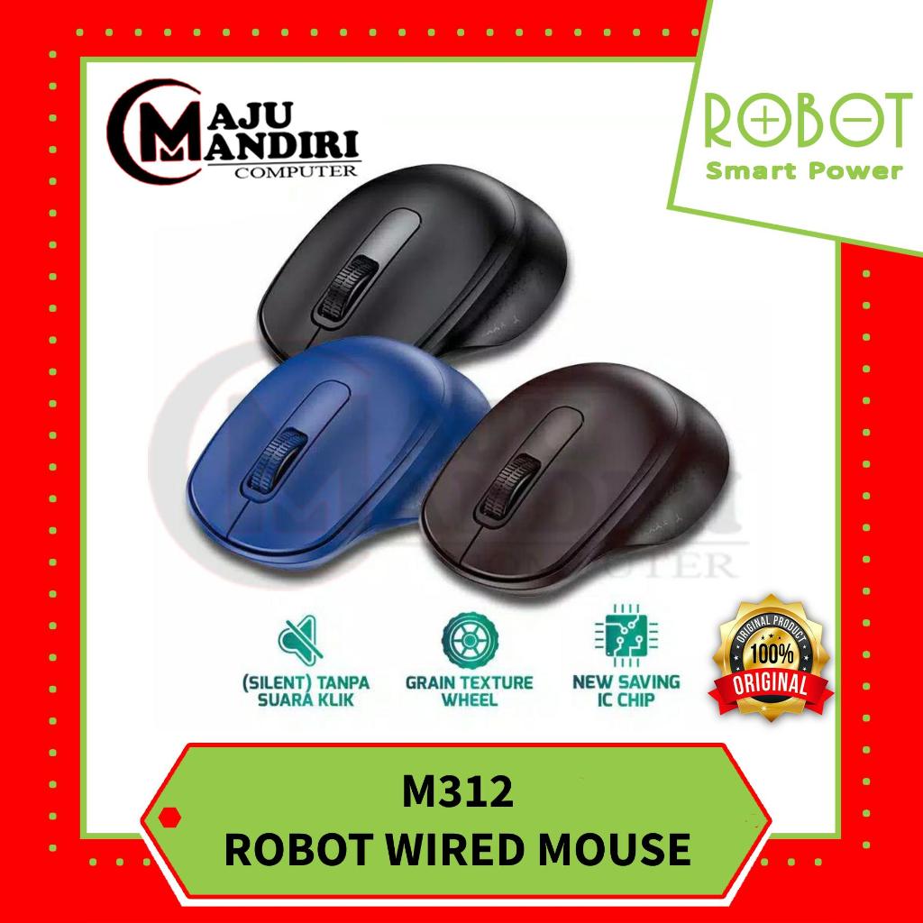 Jual Mouse Wireless Robot M312 2.4GHz Silent Optical 1600DPI USB Bluetooth | Shopee Indonesia