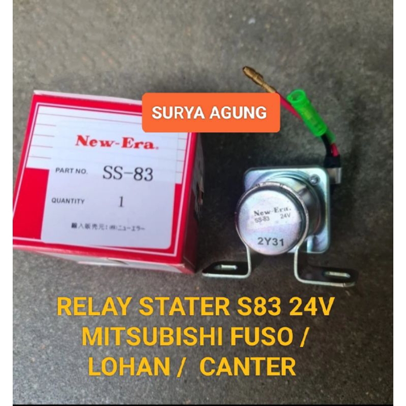 Jual RELAY STATER SS83 24 VOLT NEW ERA MOBIL MITSUBISHI FUSO CANTER PS ...