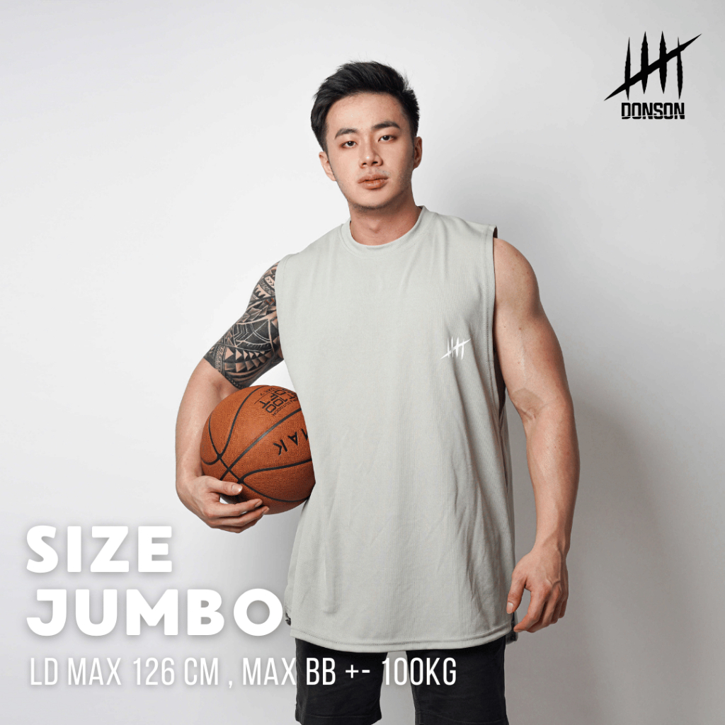 Jual DONSON Sportswear Simple Low Cut Singlet Tanktop Olahraga Kasual ...