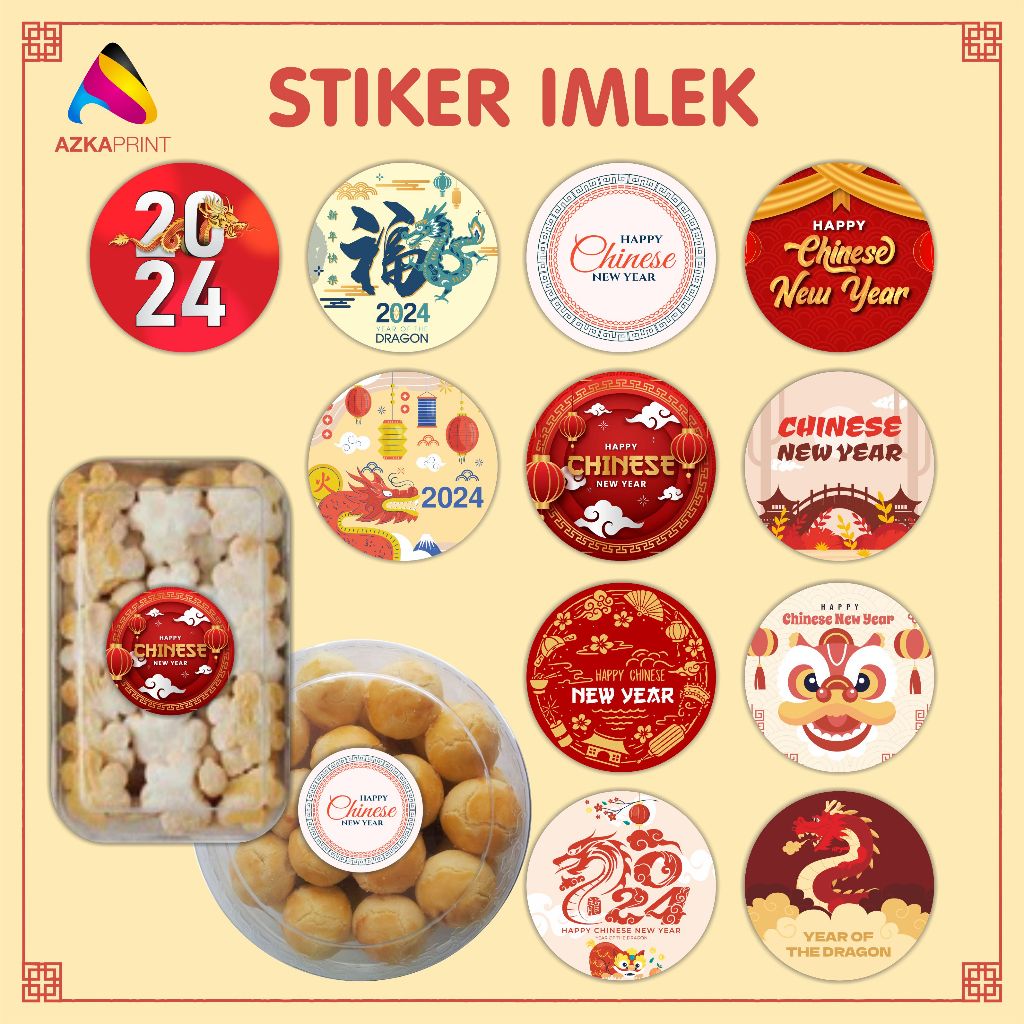 Jual Stiker Imlek - Sticker Chinese New year | Shopee Indonesia