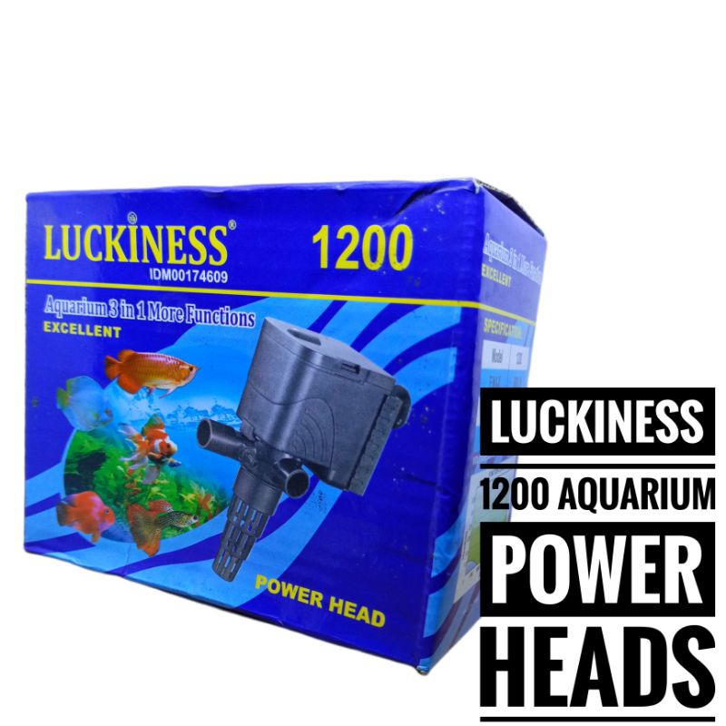 Jual Luckiness 1200 mesin pompa air celup aquarium power heads ...