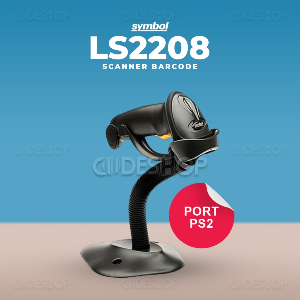 Jual Zebra Symbol LS2208 Scanner Barcode 1D Auto Sense & Scan Port PS2 ...