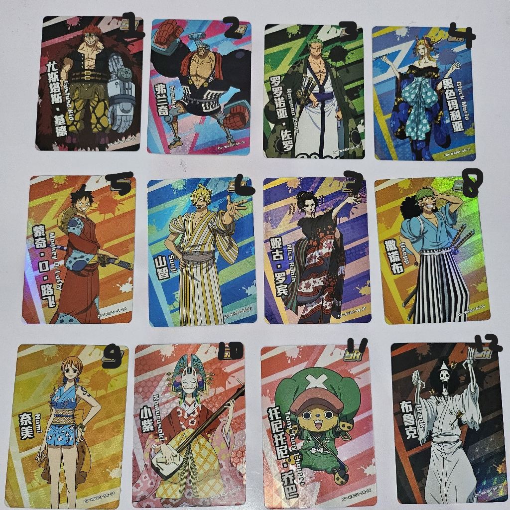 Jual Kartu Koleksi One Piece SR Holo Original Licensed | Luffy Ace Robin Sanji Zoro Usopp ...